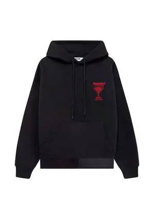 MSGM Logo-print Drawstring Hoodie - Black