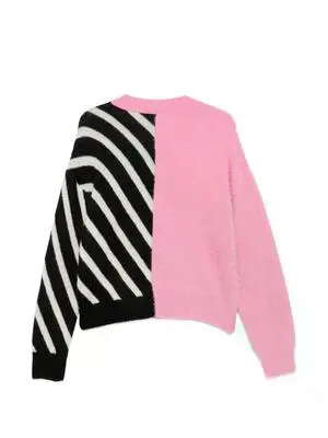 MSGM Striped Buttoned Cardigan - Pink