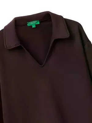 BENETTON Long-sleeve Polo-collar Sweatshirt