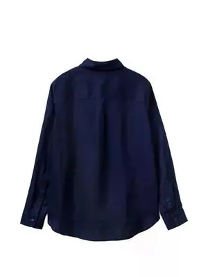 BENETTON Button-down Long-sleeve Shirt - Blue