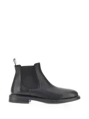 CALCE Leather Chelsea Boots - Black