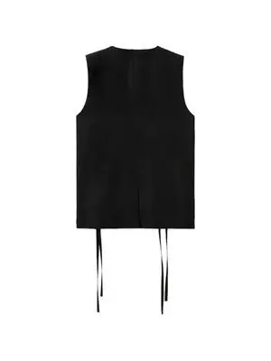 BENETTON Wrap-style Tie-fastening Waistcoat