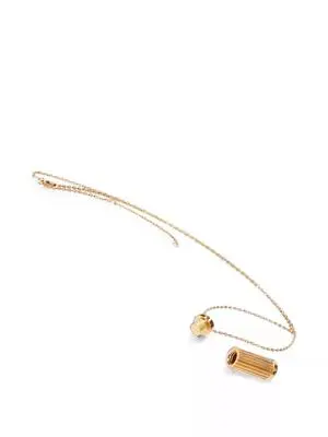 AMI Paris Ribbed Cylinder-pendant Necklace