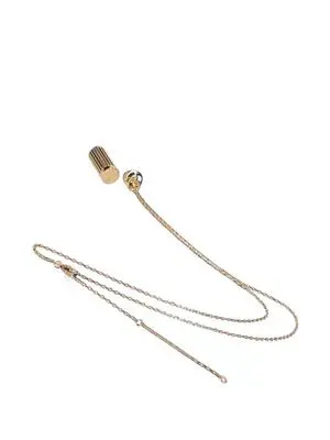 AMI Paris Ribbed Cylinder-pendant Necklace