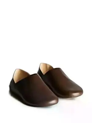 JW Anderson Round-toe Leather Loafers - Brown