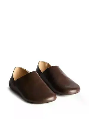 JW Anderson Round-toe Leather Loafers - Brown