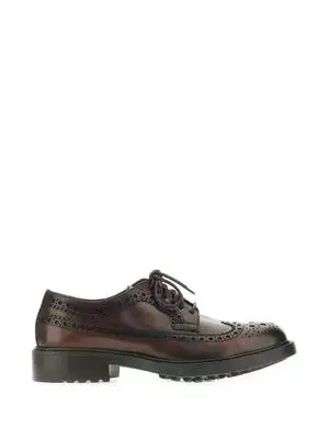 CALCE Lace-up Derby Shoes - Brown