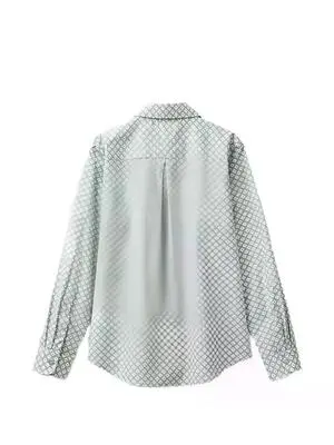 BENETTON Geometric-print Shirt - Grey