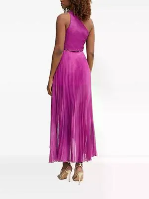 SIMONA CORSELLINI One-shoulder Pleated Midi Dress