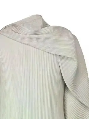 Issey Miyake Motion Blur Pleated T-shirt - Neutrals