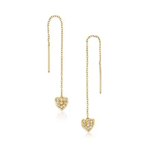 PREETI SANDHU Amore Threaders 18k Vermeil Earrings