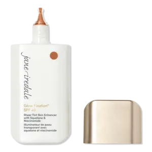 Jane Iredale Glow Fixation Spf 40 Sheer Tint Skin Enhancer With Squalane & Niacinamide - Medium To Medium Dark