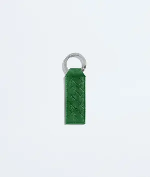 Bottega Veneta Woven Mycelium Key Ring - Shamrock