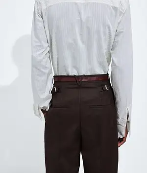 Bottega Veneta Wool And Mohair Toile Trousers