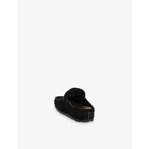 BIRKENSTOCK Naples Wrapped Suede Clogs