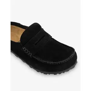 BIRKENSTOCK Naples Wrapped Suede Clogs