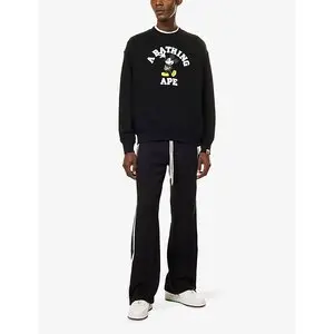 A BATHING APE X Disney Mickey Graphic Cotton-jersey Sweatshirt