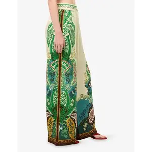 ALEMAIS Florence Jacquard Satin Trousers