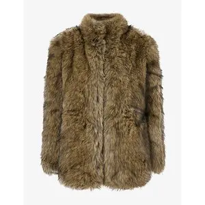 THE FRANKIE SHOP Denia Faux-fur Jacket - Moss Green