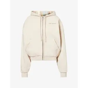 Acne Studios Brand-embroidered Relaxed-fit Cotton Hoody