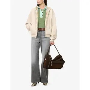 Acne Studios Brand-embroidered Relaxed-fit Cotton Hoody