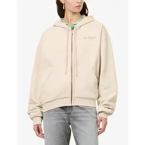 Acne Studios Brand-embroidered Relaxed-fit Cotton Hoody