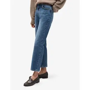 THE WHITE COMPANY Straight-leg Cropped Denim Jeans