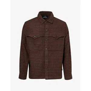 Barbour Hatfield Checked Wool-blend Overshirt - Chesnut