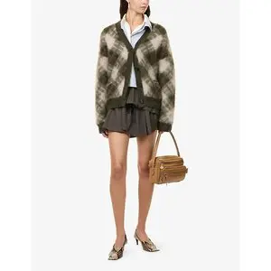 Acne Studios Ifelpa Ruffle-trim Wool-blend Mini Skirt