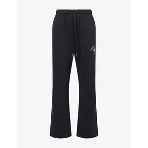 HONOR THE GIFT Honor History Straight-leg Cotton-jersey Jogging Bottoms - Black