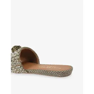 Kurt Geiger Kensington Woven Flat Sandals