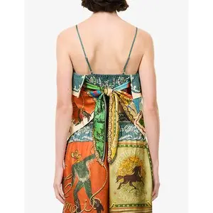 ALEMAIS Ace Scarf Silk Twill Cami Top
