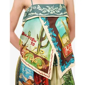 ALEMAIS Ace Scarf Silk Twill Cami Top