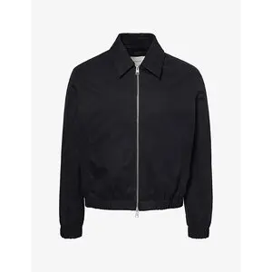 AMI Paris De Cœur Zip-up Cotton Jacket - Noir