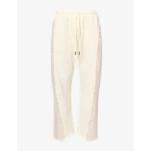 HONOR THE GIFT Washed Floral-etched Denim Jeans