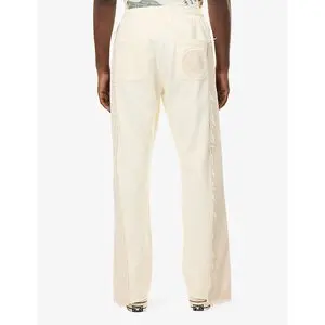 HONOR THE GIFT Washed Floral-etched Denim Jeans