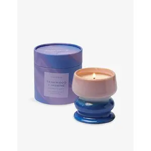 PADDYWAX Teakwood + Jasmine Ombre Scented Ceramic Candle 240g