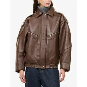 THE FRANKIE SHOP Hudson Faux-leather Bomber Jacket