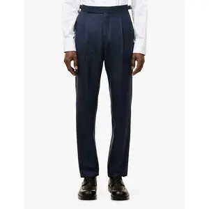 UMIT BENAN Tailored Cotton-silk Trousers