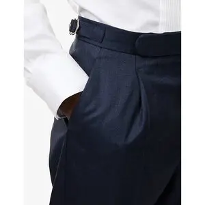 UMIT BENAN Tailored Cotton-silk Trousers
