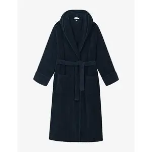THE WHITE COMPANY Hydrocotton Hooded Bathrobe - Navy