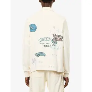 HONOR THE GIFT All Over La Fleece Cotton-jersey Jacket