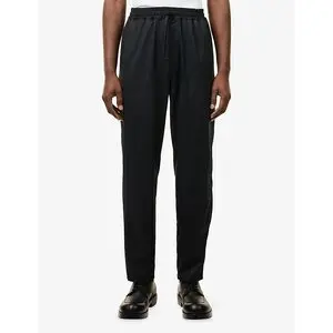 UMIT BENAN Drawstring Cotton-silk Trousers
