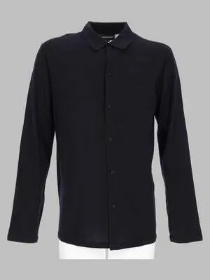Emporio Armani Long Sleeve Knit Polo Shirt