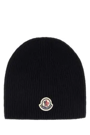 Moncler Logo Hat - Black