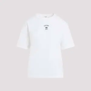 Celine Loose Cotton T-shirt For - White