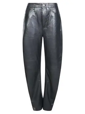 ROTATE BY BIRGER CHRISTENSEN Barrel-leg Leather Pants