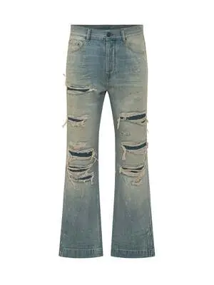 Amiri Straight Flare Jeans - Ghost Indigo