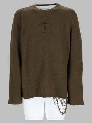 MAISON MARGIELA Logo Sweater - Brown