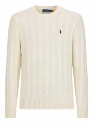 Polo Ralph Lauren Cable Knit Wool & Cashmere Sweater For - Ivory